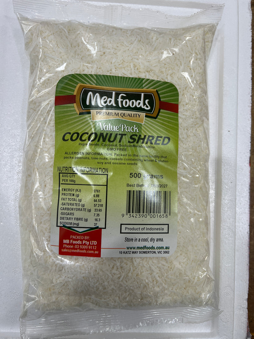 Coconut shred 500gm – Fitzroy finest foods